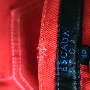 Escada | Jeans | Escada Red Denim Jeans | Poshmark